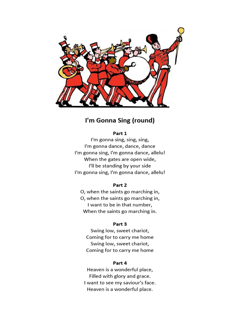 Sing and Dance Lyrics for Choir | PDF