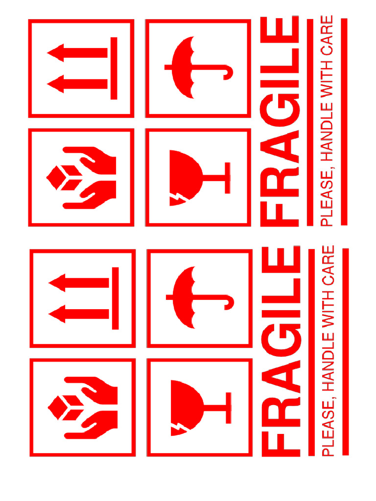 Stiker Fragile | PDF