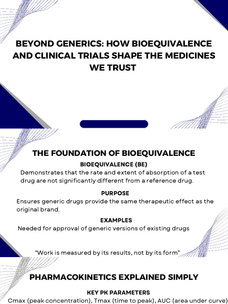 Bioequivalence and Clinical Trials Explained | PDF | Clinical Trial ...