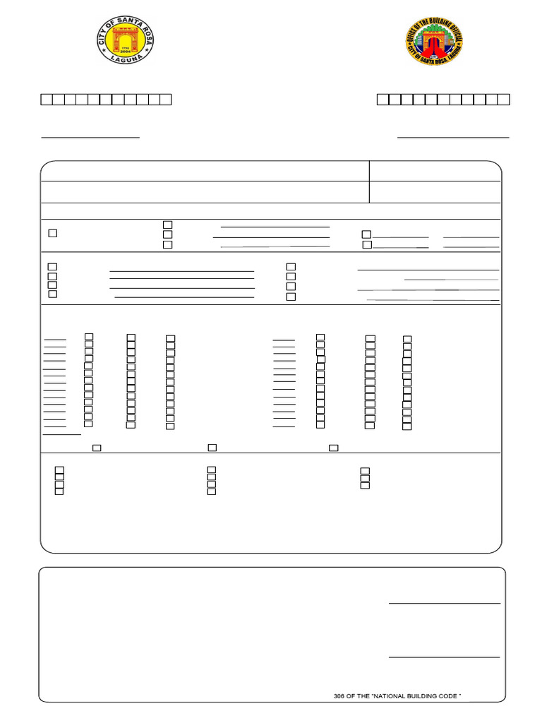 Sanitary/Plumbing Permit: Office of The Building Official | PDF ...