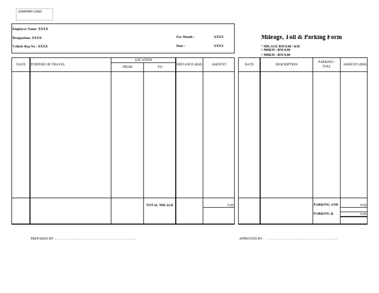 Mileage and Expense Claim Form | PDF