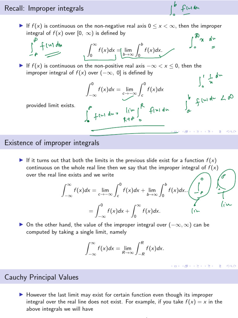 Lecture 36 - Improper Integral | PDF | Mathematics | Mathematical Relations