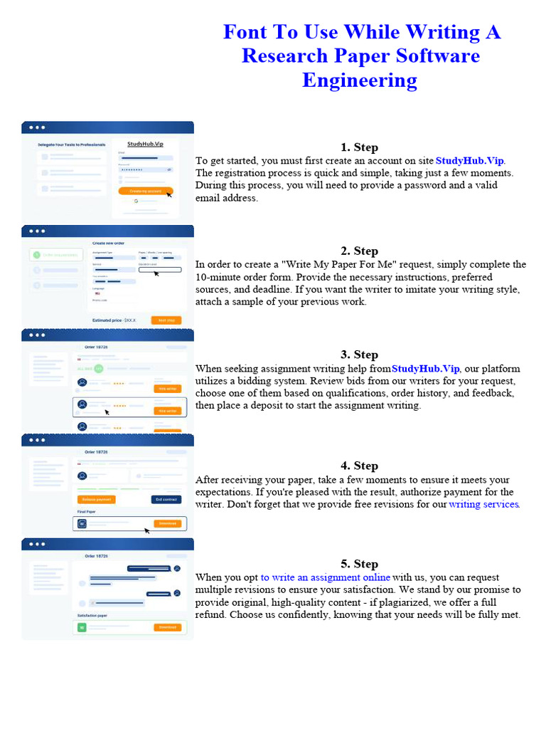 Font To Use While Writing A Research Paper Software Engineering | PDF ...