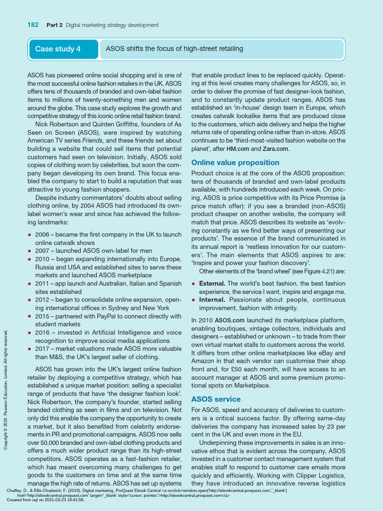 Workshop Asos Case Study | PDF | Fashion | Marketing