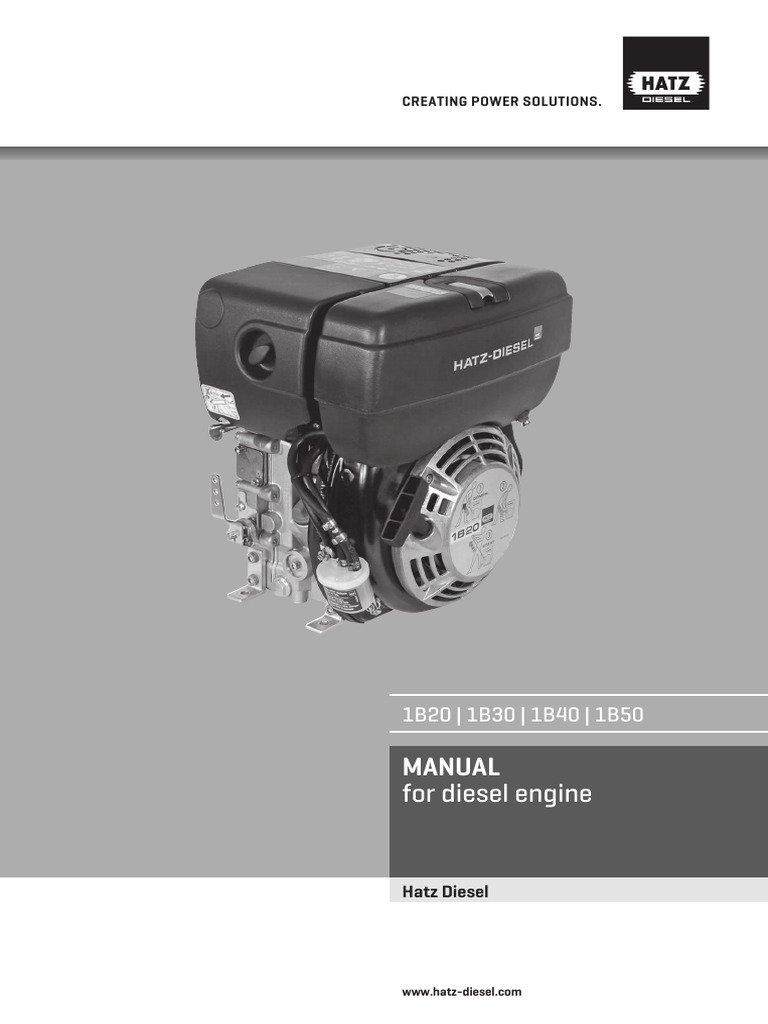 HATZ Diesel Engine BA 1B en | PDF | Safety | Personal Protective Equipment