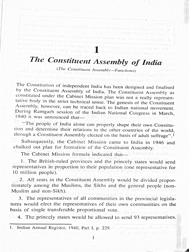 They Constituent Assembly of India | PDF