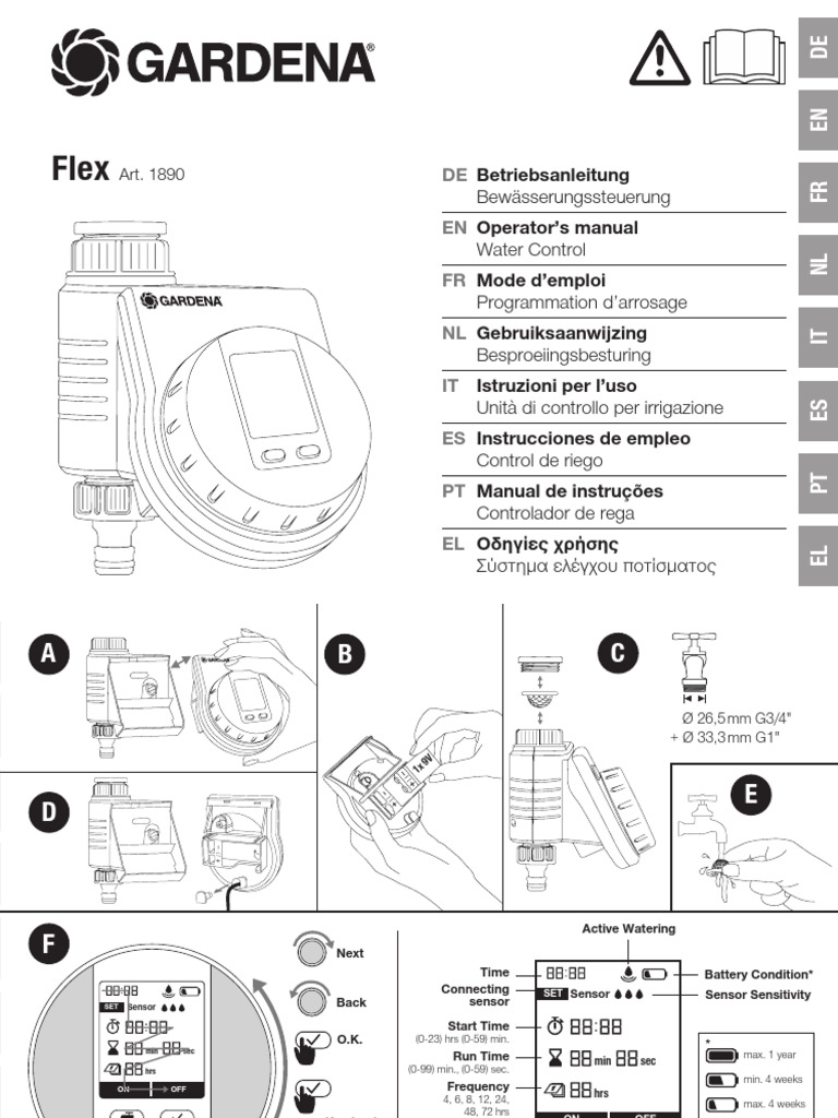 GARDENA Water Control Flex Manual | PDF | Water