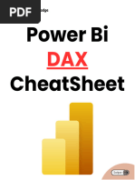 DAX Cheat Sheet | PDF | Statistical Analysis | Teaching Mathematics