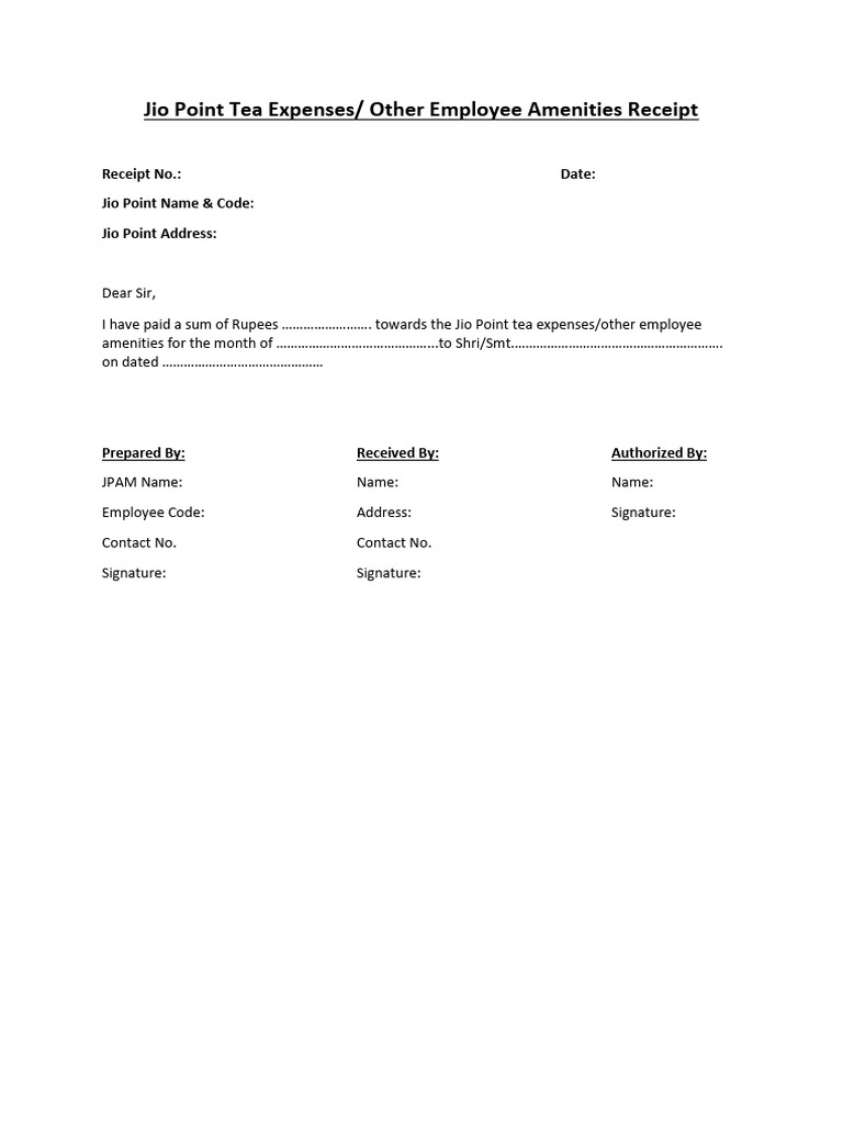 Tea Expense | PDF