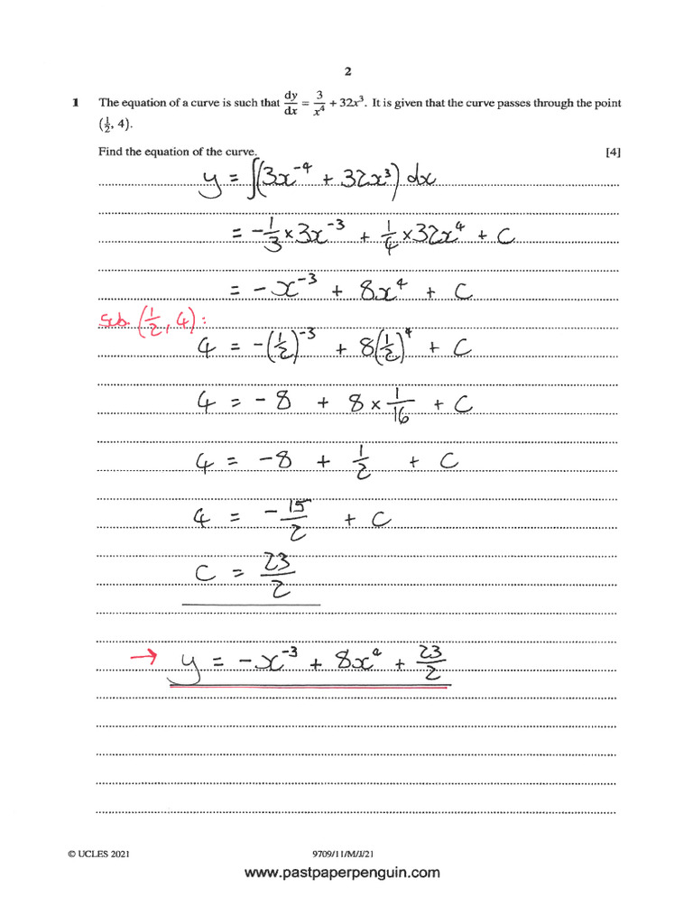 Integration Equation of Line 1. Answers PDF | PDF