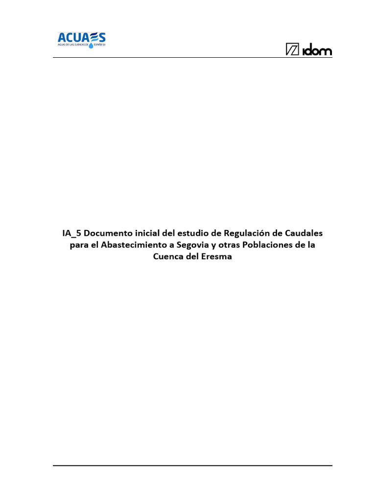 Documentacion Inicial Docamb Reg Caudales | PDF | Evaluación de impacto ...
