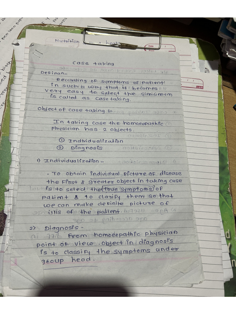 Case Taking | PDF