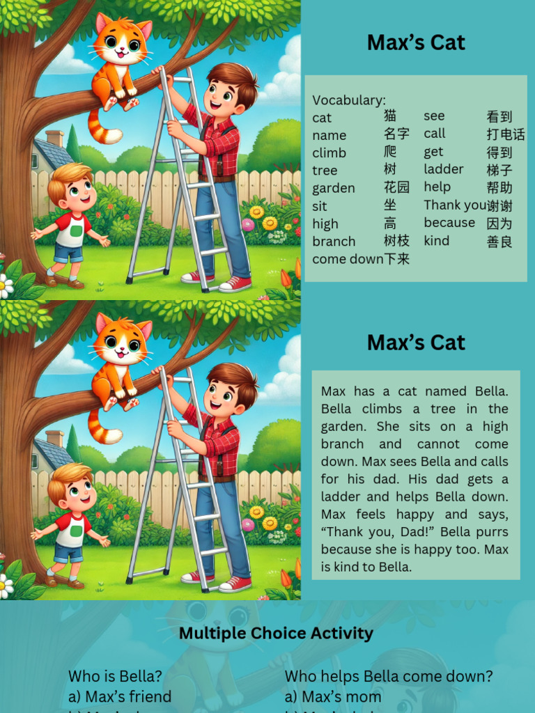 Short Story Lesson2-Max's Cat | PDF