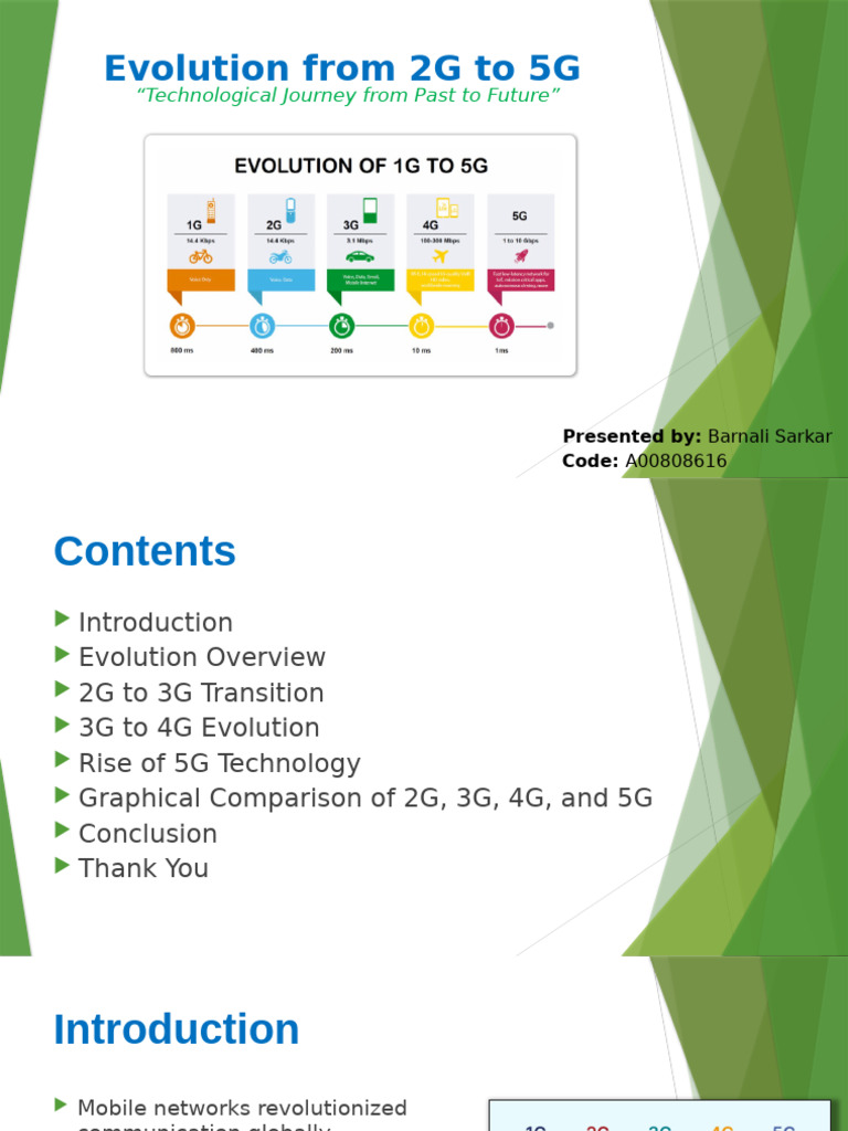 Evolution From 2G To 5G | PDF