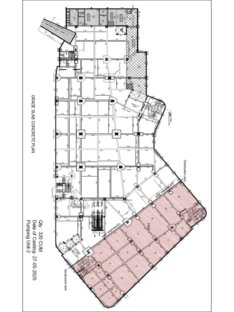 Grade Slab-Part-1 Pouring Plan | PDF