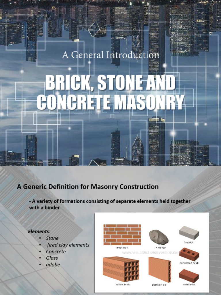 Brick Stone and Concrete Masonry | PDF | Masonry | Brick