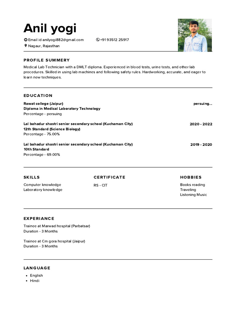 Anil's Resume | PDF