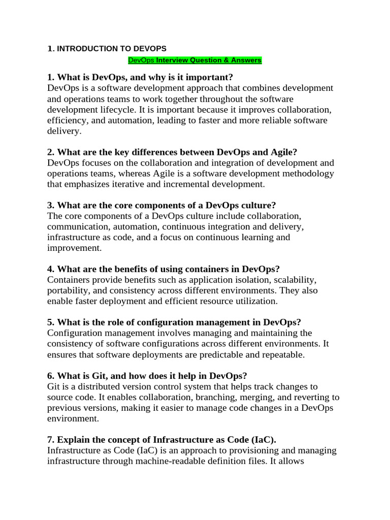 1 Introduction To Devops | PDF | Cloud Computing | Scrum (Software Development)