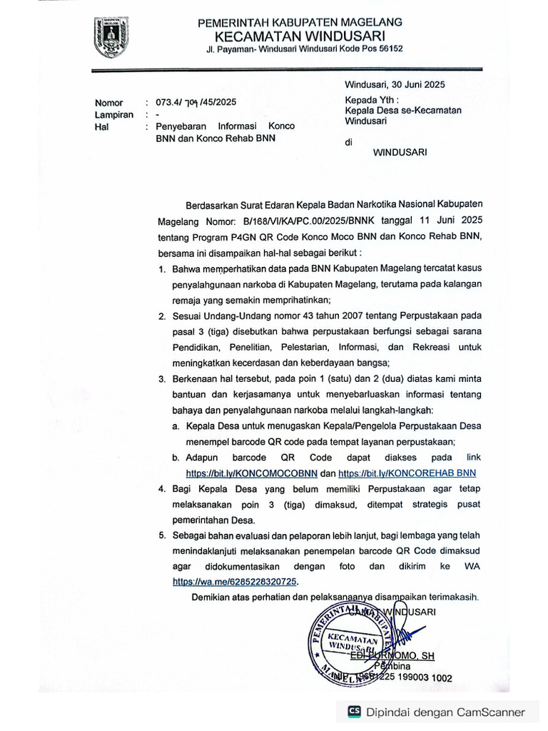 Penyebaran Informasi BNN | PDF