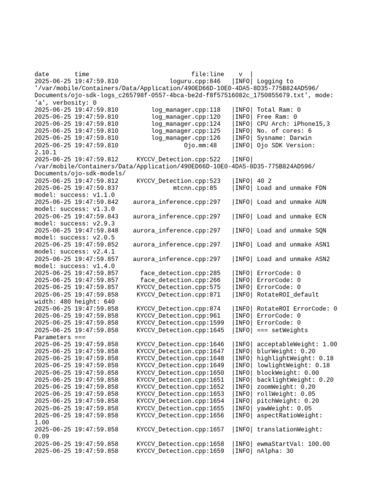 Ojo-Sdk-Logs 1750855679 | PDF | Computing | Computer Engineering