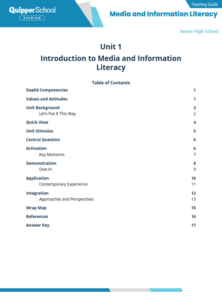 Media and Information Literacy Guide | PDF | Mass Media | Communication