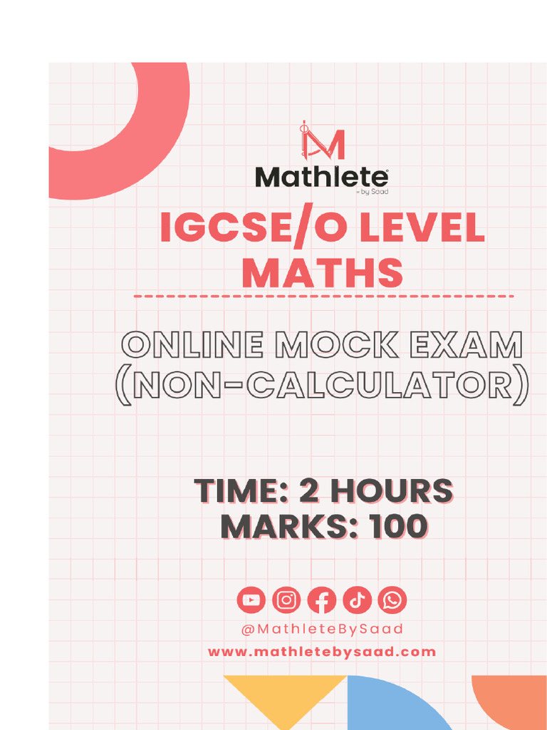 Math Mock 2 Final Word | PDF