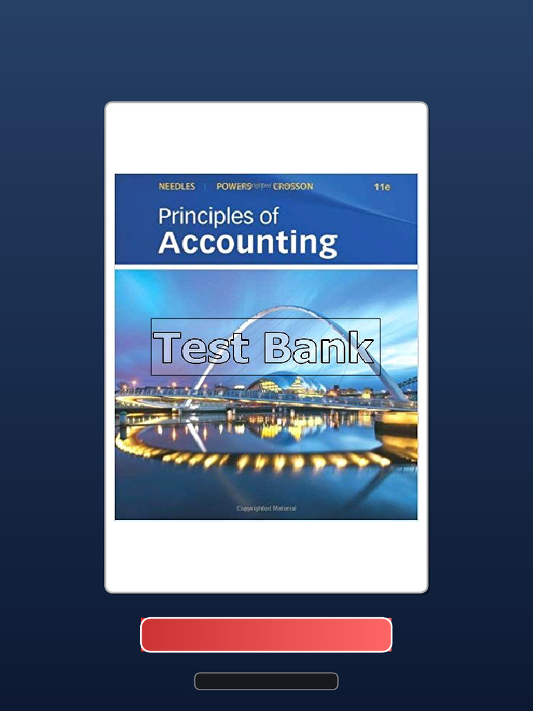 Complete Bundle Principles of Accounting 11th Edition Needles | PDF ...