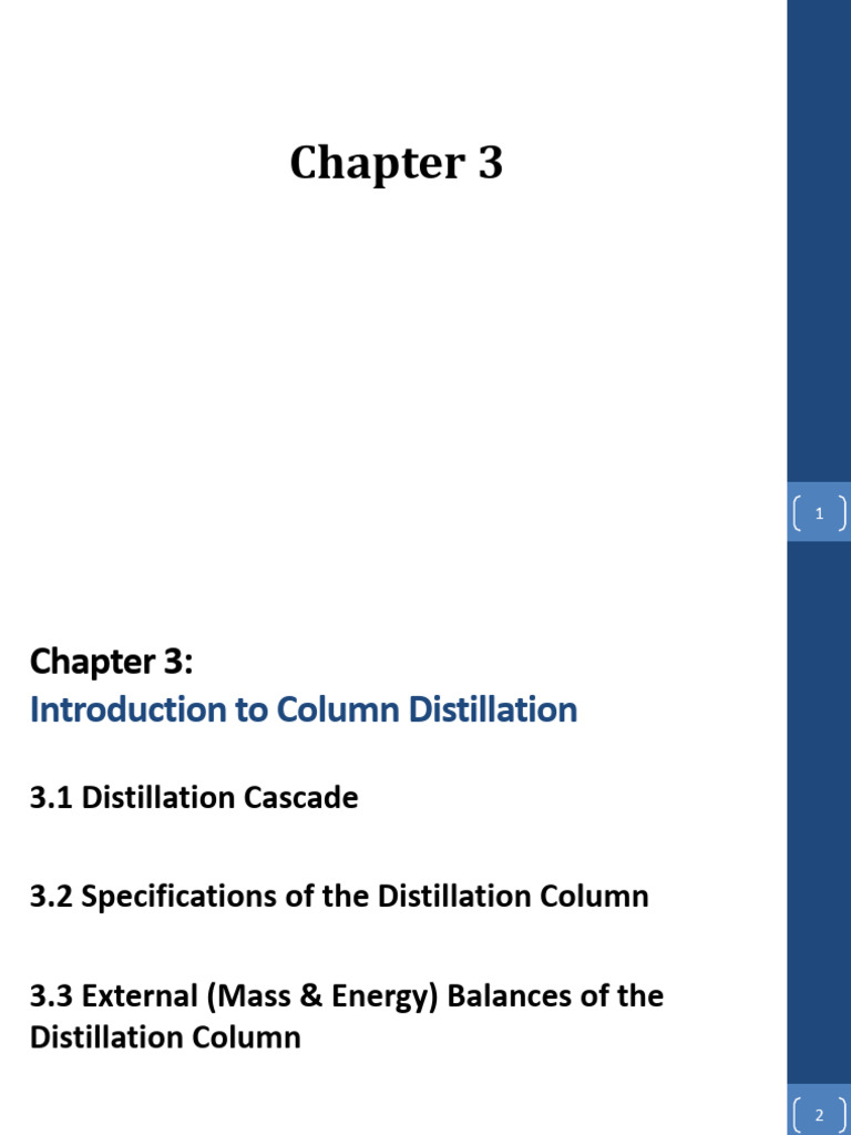 03 Introduction To Column Distillation | PDF | Distillation | Vapor