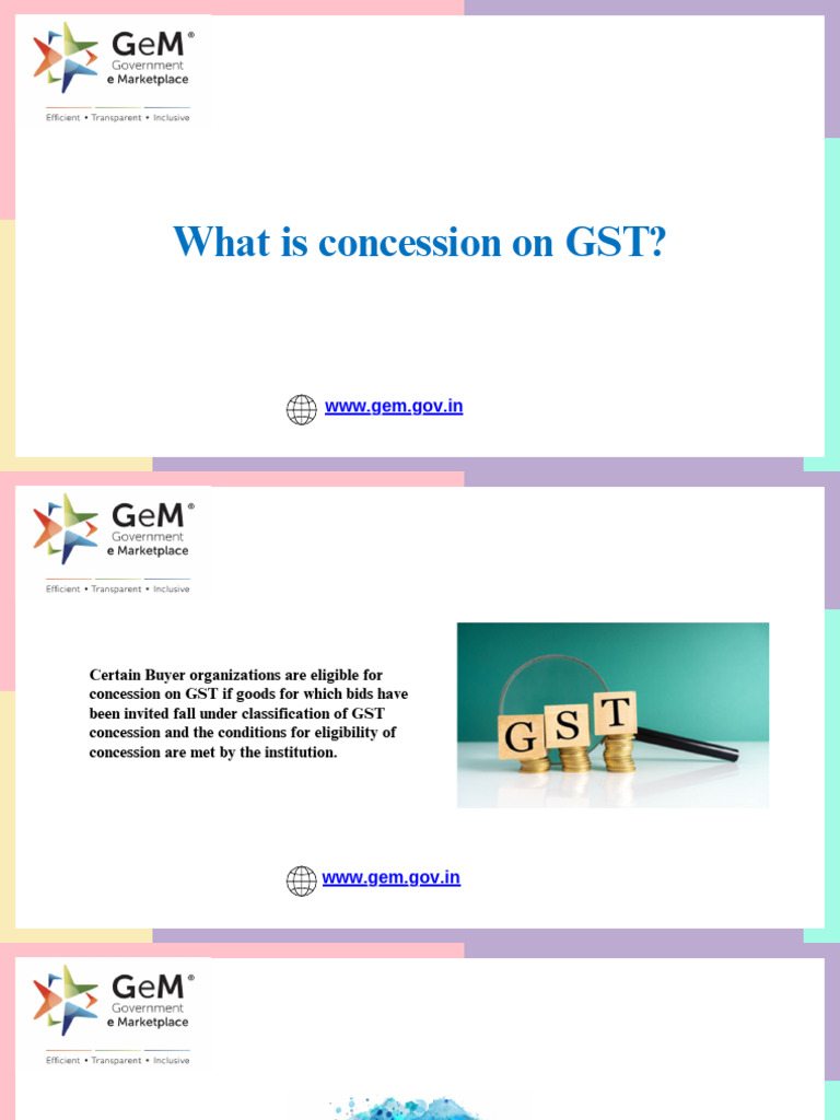 What Is Concession On GST | PDF