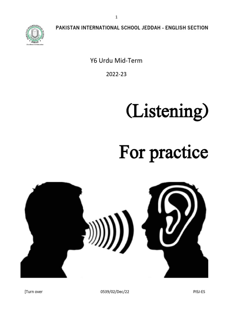Y6 Listening P2 | PDF