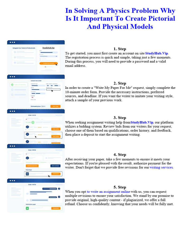 In Solving A Physics Problem Why Is It Important To Create Pictorial ...