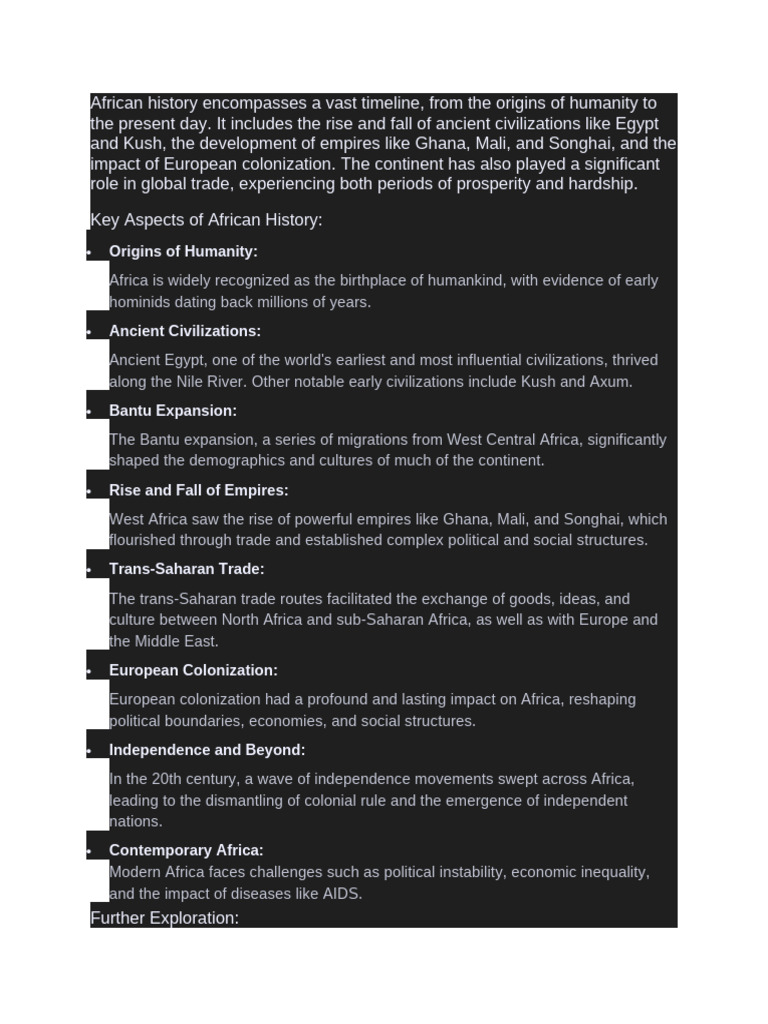 Timeline of African Independence Movements | PDF
