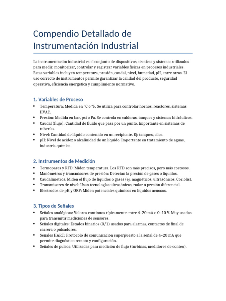 Instrumentación Industrial: Guía Completa | PDF | Solenoide | Scada