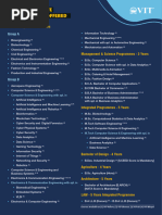 VIT Integrated M.Tech Admissions 2024-25 | PDF