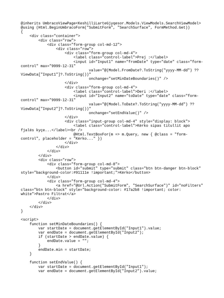 Updated Umbraco Search Form | PDF