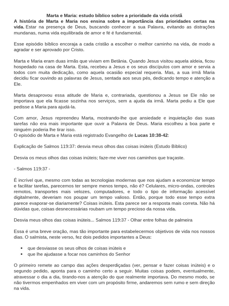 Marta e Maria | PDF | Jesus | Maria, mãe de Jesus