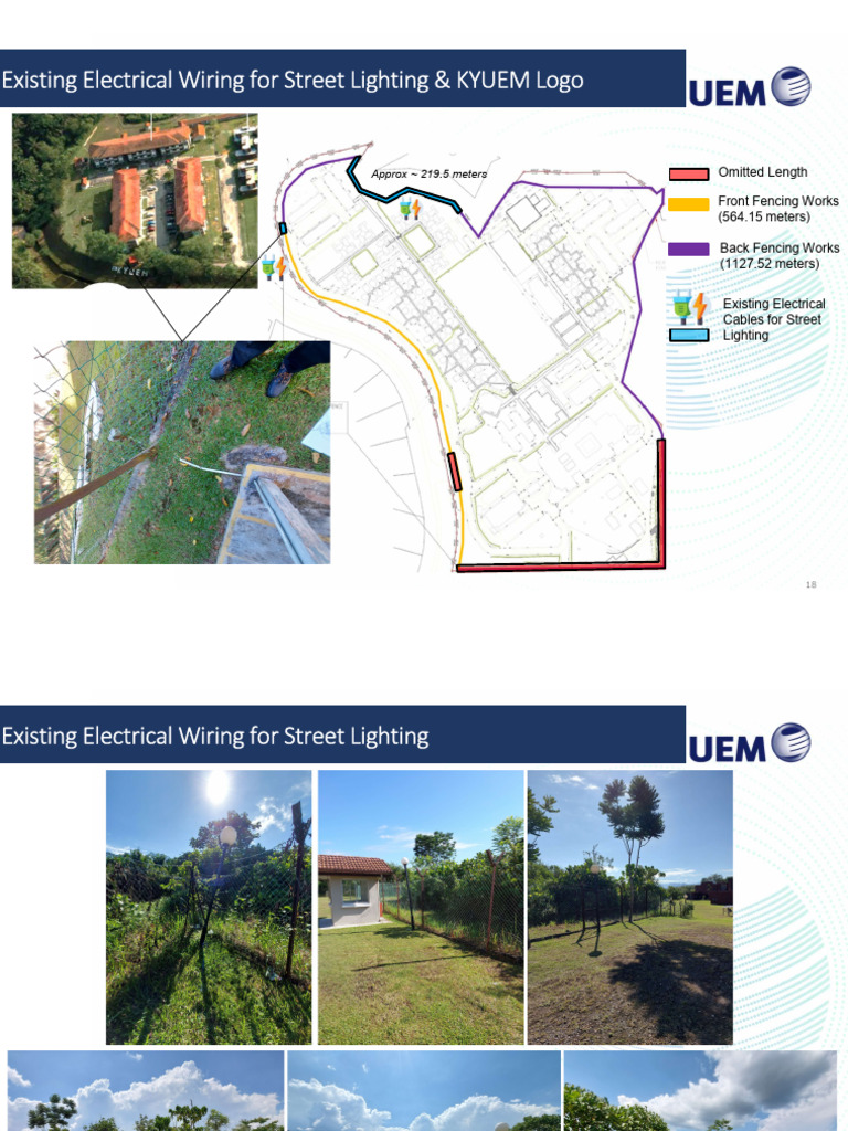 Existing Electric Cables On-Site For Street Lighting | PDF