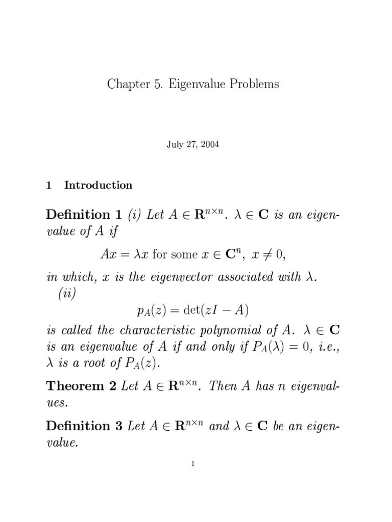 Lecture Notes in Matrix Computation 5 | PDF