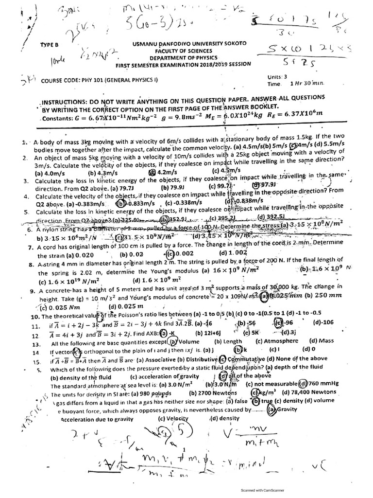 Physics 101 P and Q | PDF
