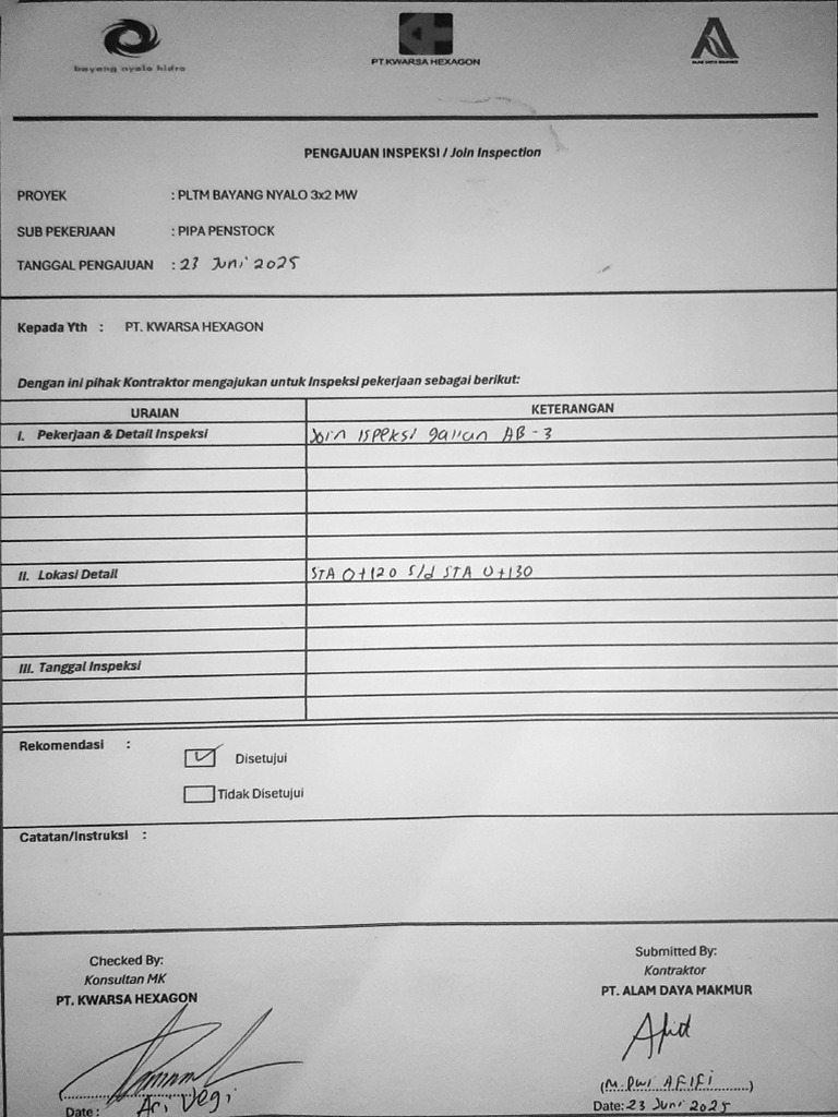 Join Inspeksi Galian AB 3 | PDF