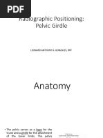 Special Projections for Pelvis and Spine | PDF | Hip | Pelvis