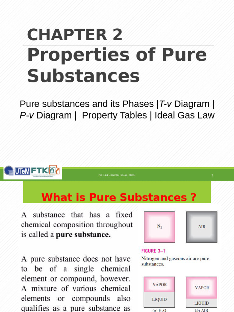 Chapter 2 Properties of Pure Substances | PDF | Phase (Matter) | Enthalpy