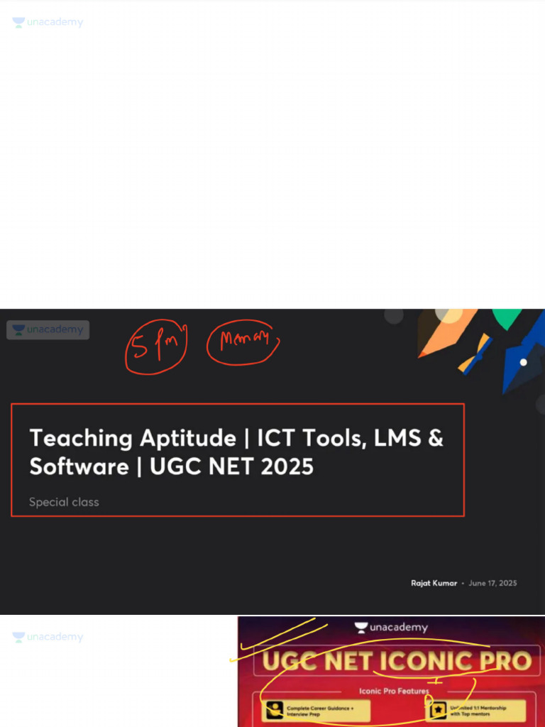 Teaching Aptitude ICT Tools LMS With Anno 1750165272538 | PDF