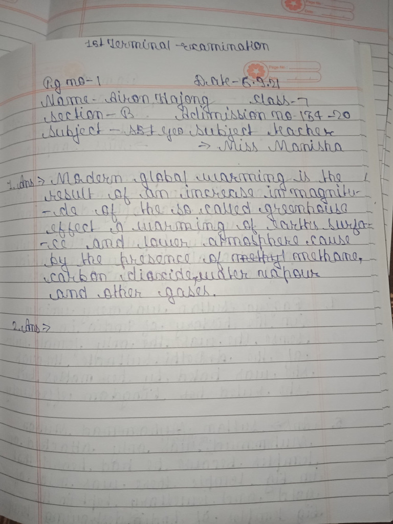1st Term Geography Answer Sheet Image Pdf