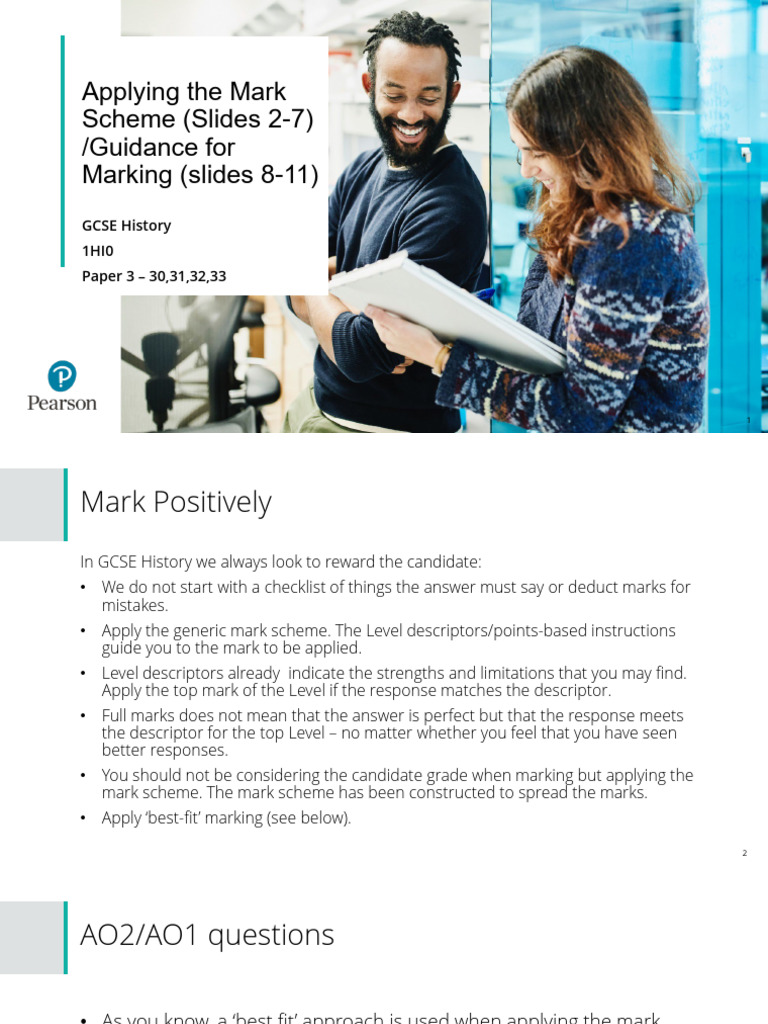 GCSE History Marking Guidance | PDF | Knowledge | Reason