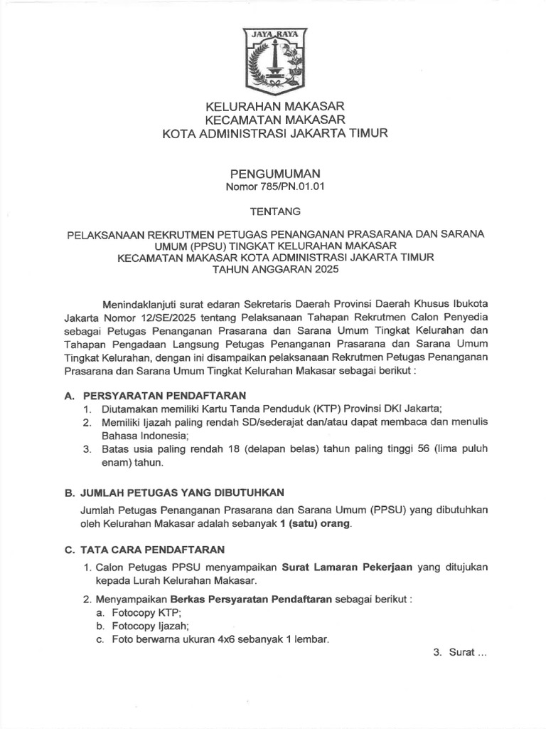 Rekrutmen Ppsu | PDF