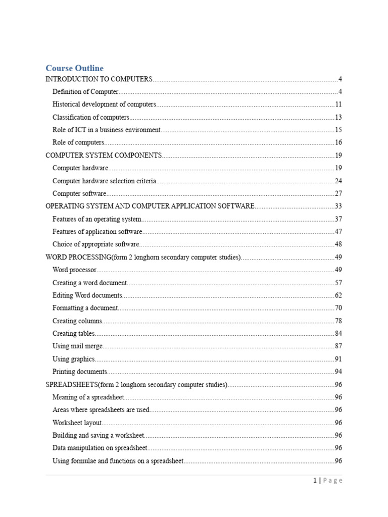 Digital Literacy Notes | PDF | Computer Data Storage | Computer Monitor