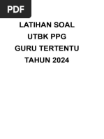 Kumpulan Soal UTBK UKPPPG Beserta Kunci Jawabannya | PDF