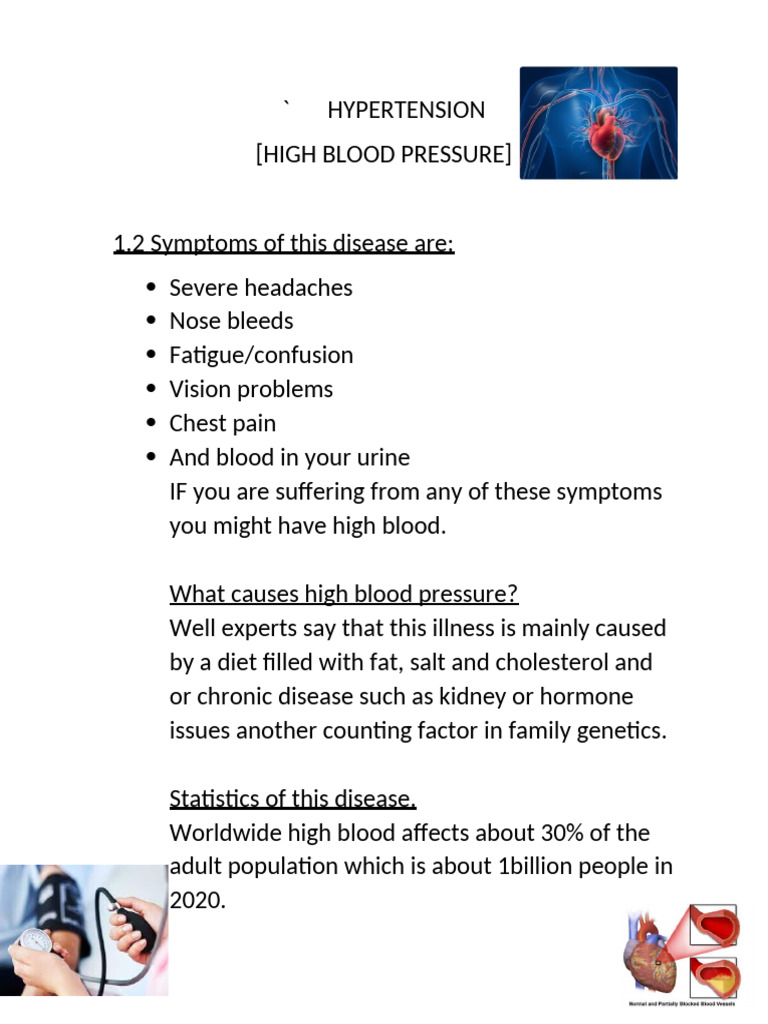 Understanding Hypertension Symptoms & Causes | PDF