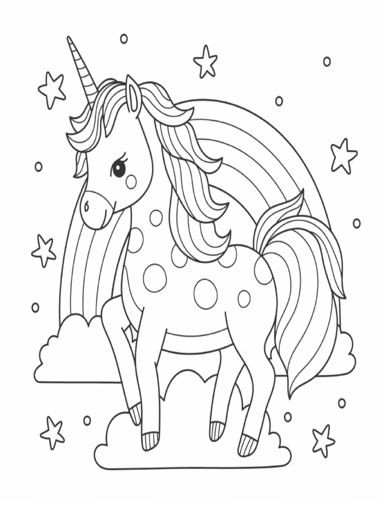 Unicorn Color Image Book | PDF